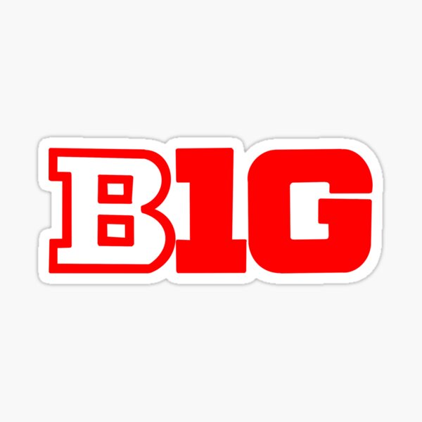 "BIG 10 LOGO" Sticker for Sale by cristinaavato | Redbubble