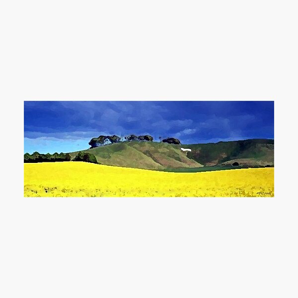 "Fields Of Gold Farm Rural Life Print, Poster & Card" Fotodruck von ...
