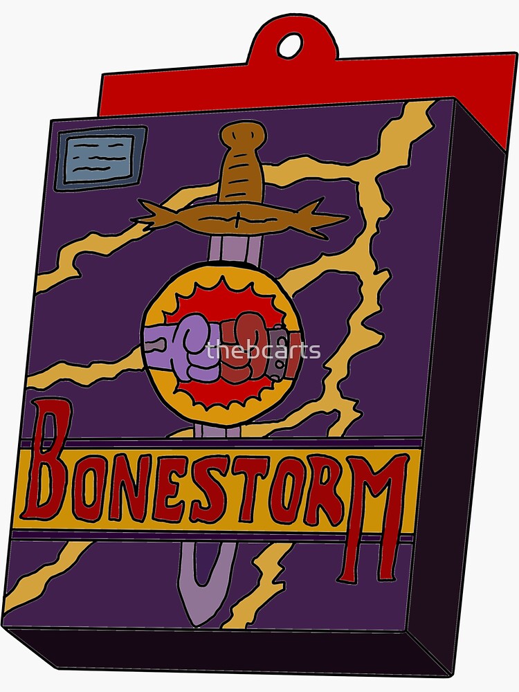 "The Simpsons Bonestorm video game" Sticker for Sale by thebcarts ...