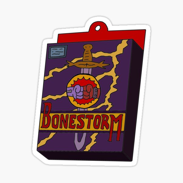 "The Simpsons Bonestorm video game" Sticker for Sale by thebcarts ...