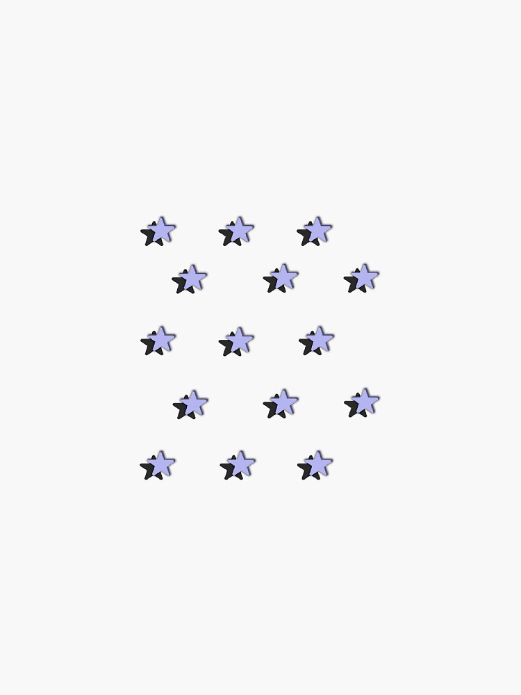 "Purple Sticker Set " Sticker by kuts | Redbubble