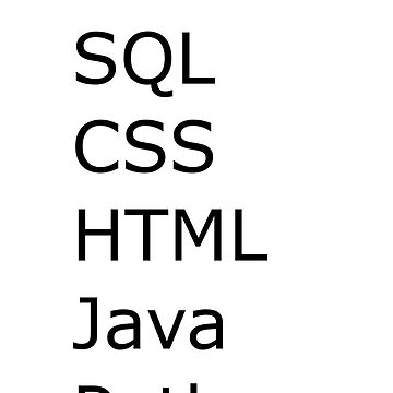 "I speak C sharp, sql, css, html, java, python" Sticker for Sale by ...