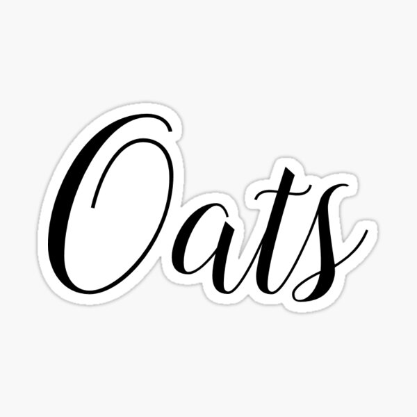 "Pantry Label Kitchen Jar Oats Sticker" Sticker for Sale by NameTheJar ...