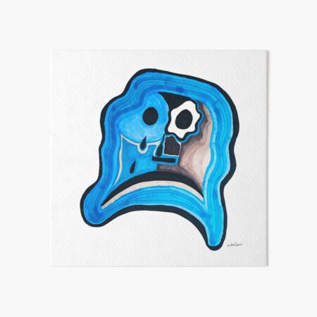 "Sad ghost" Art Board Print by Klondz | Redbubble