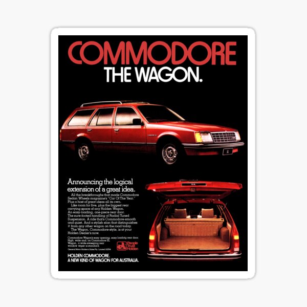 "HOLDEN COMMODORE" Sticker for Sale by ThrowbackM2 | Redbubble