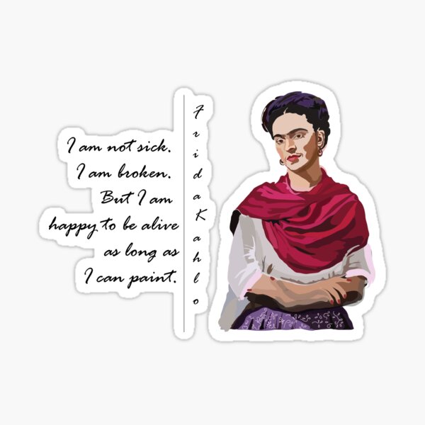 Pegatina «La gran artista Frida Kahlo.» de ANNETKY | Redbubble