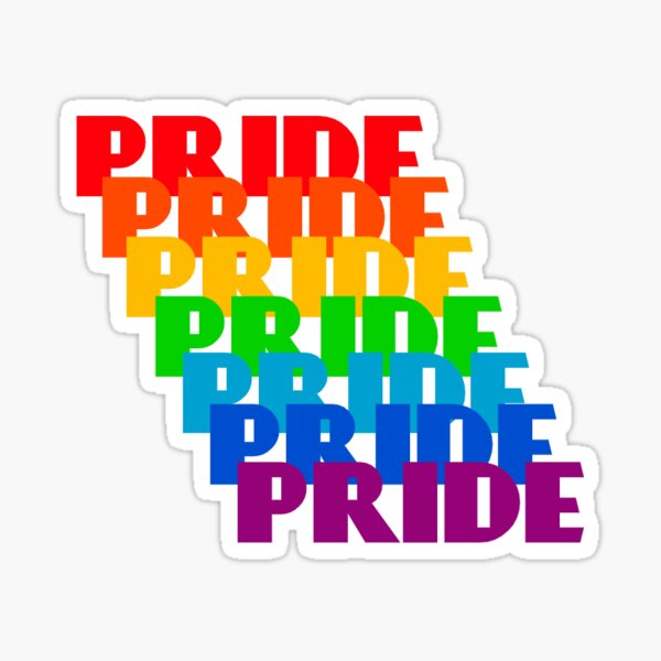 "rainbow pride sticker pack" Sticker by custombymaria | Redbubble