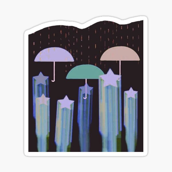 "Be upbeat to outshine downpours futuristic style" Sticker for Sale by ...