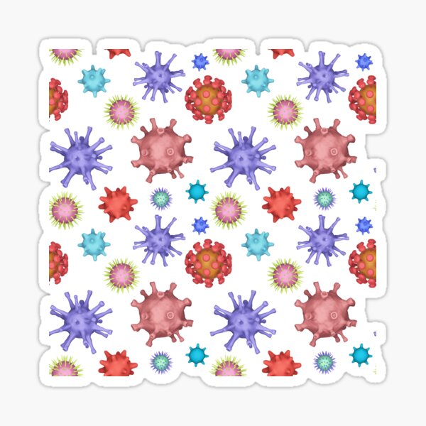 "Different kinds of viruses (small, black)" Sticker for Sale by ...