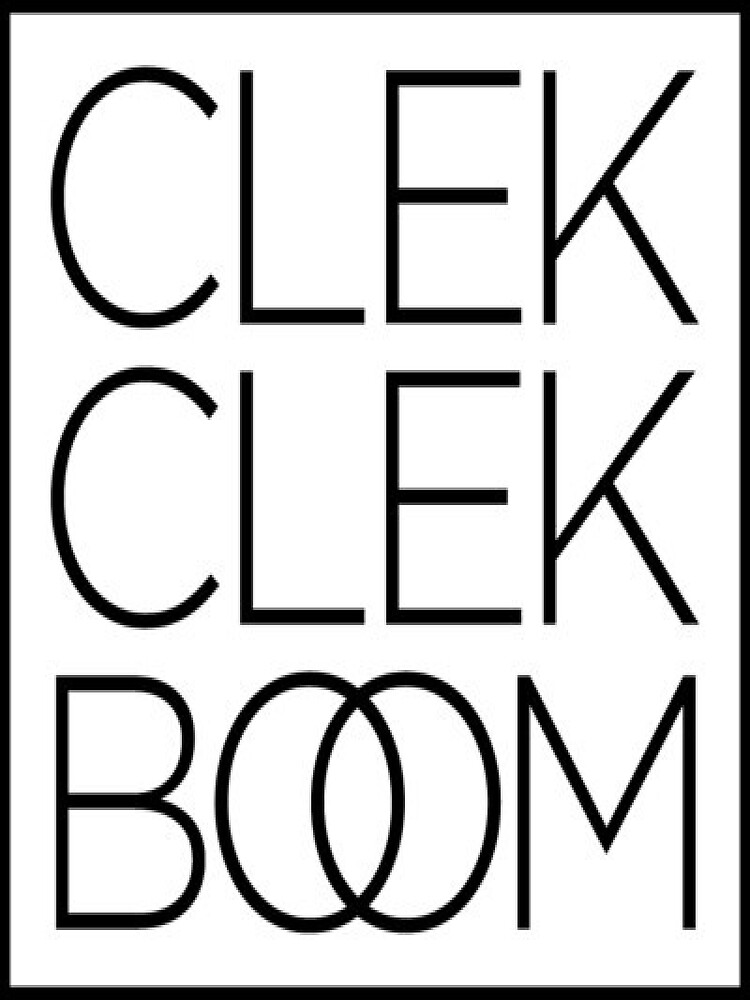 "Clek Clek Boom Logo" T-shirt for Sale by Socali | Redbubble | lunice t ...