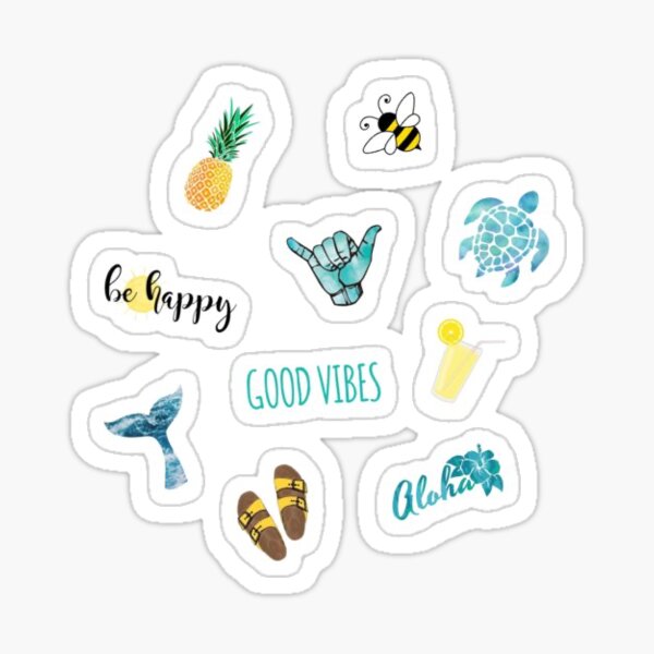 "blue colored sticker pack " Sticker by StickersBySoph1 | Redbubble