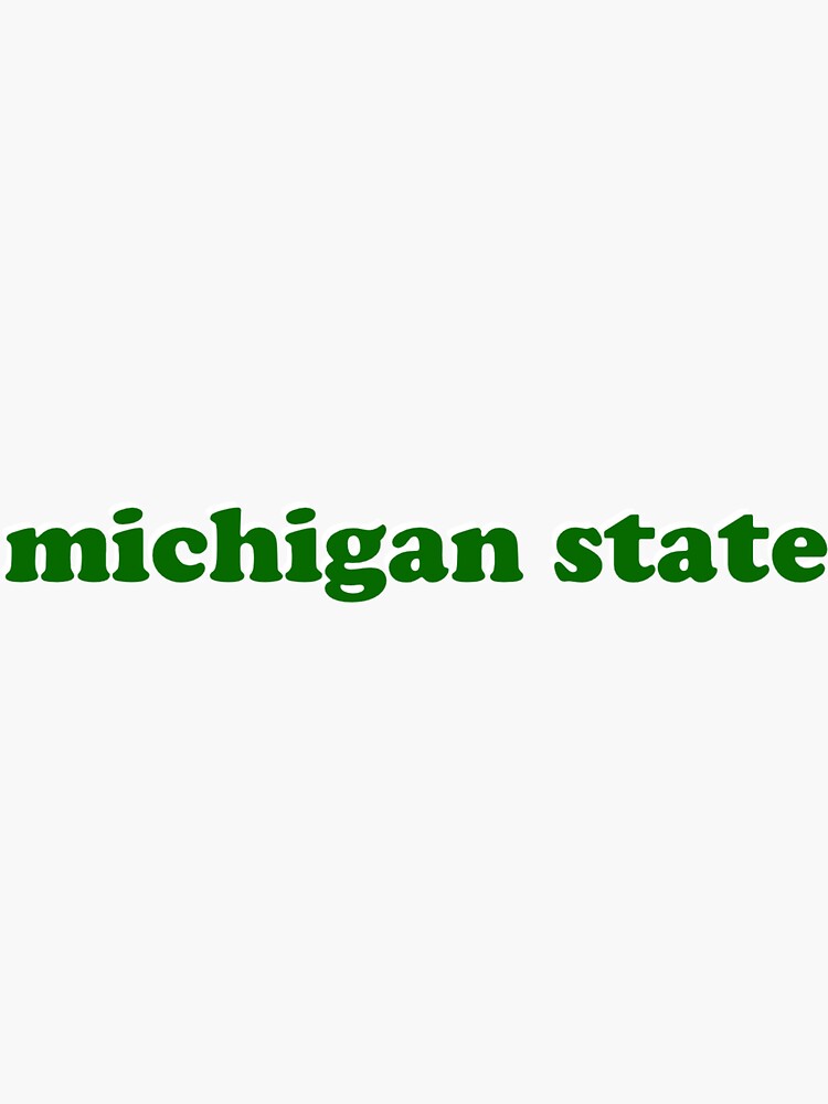 "michigan state sticker" Sticker for Sale by maddierobins | Redbubble