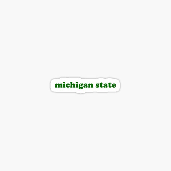 "michigan state sticker" Sticker for Sale by maddierobins | Redbubble