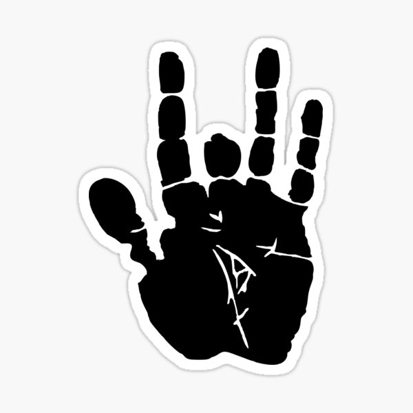 "Jerry Garcia Hand" Sticker for Sale by nelsonxavi | Redbubble