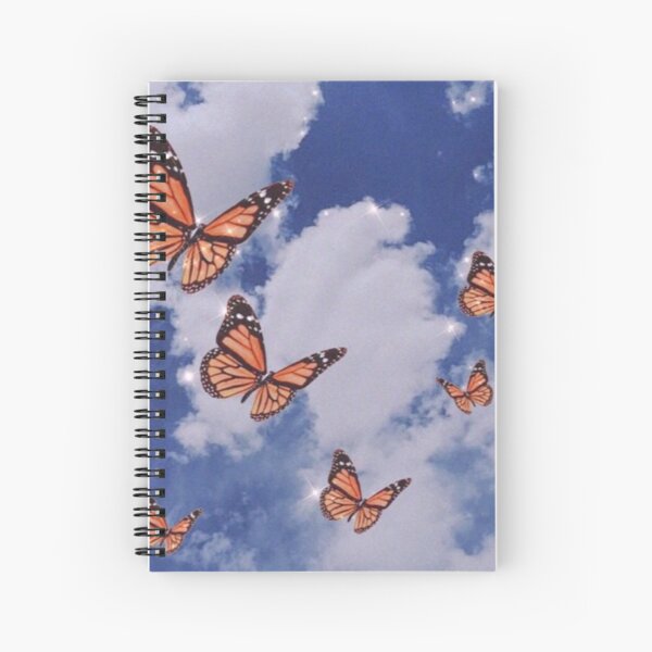 "butterfly aesthetic" Spiral Notebook by savannahcarbone | Redbubble