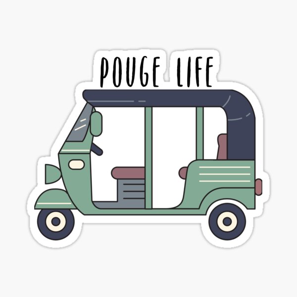 "pouge life from outer banks product" Sticker by oceanstickerzz | Redbubble