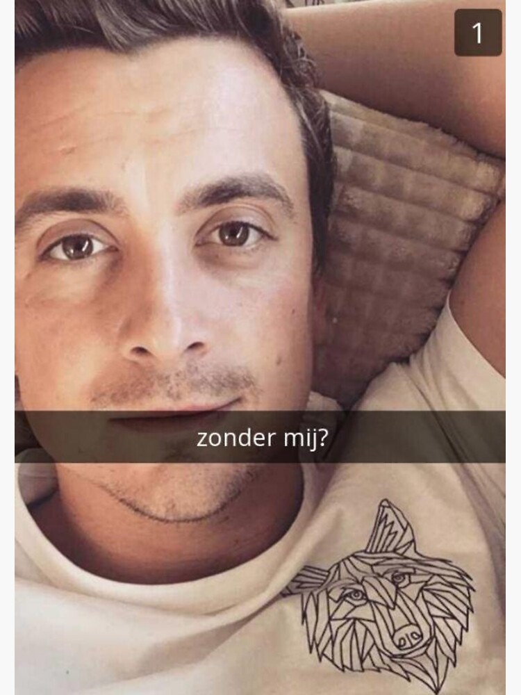 "Niels Destadsbader - Zonder mij" Sticker for Sale by waterkiek | Redbubble
