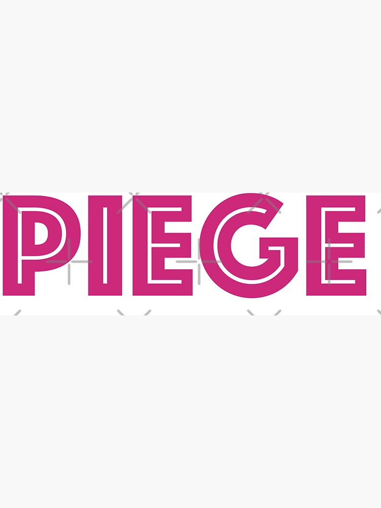 "Piege" Sticker for Sale by Mikelazv | Redbubble