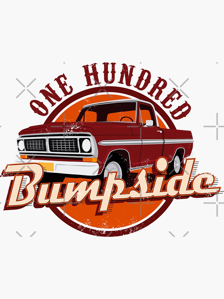 "Bumpside Truck Red" Sticker by CoolRide | Redbubble