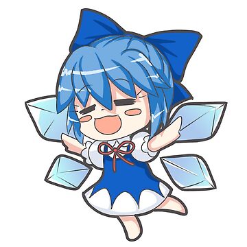 "Chibi Cirno" Sticker for Sale by RealWoomyHours | Redbubble