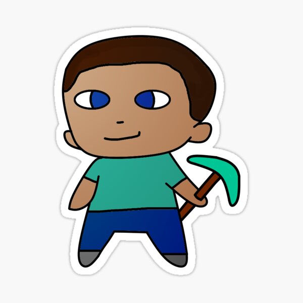 "Chibi Minecraft Steve" Sticker for Sale by Like-A-Devil | Redbubble
