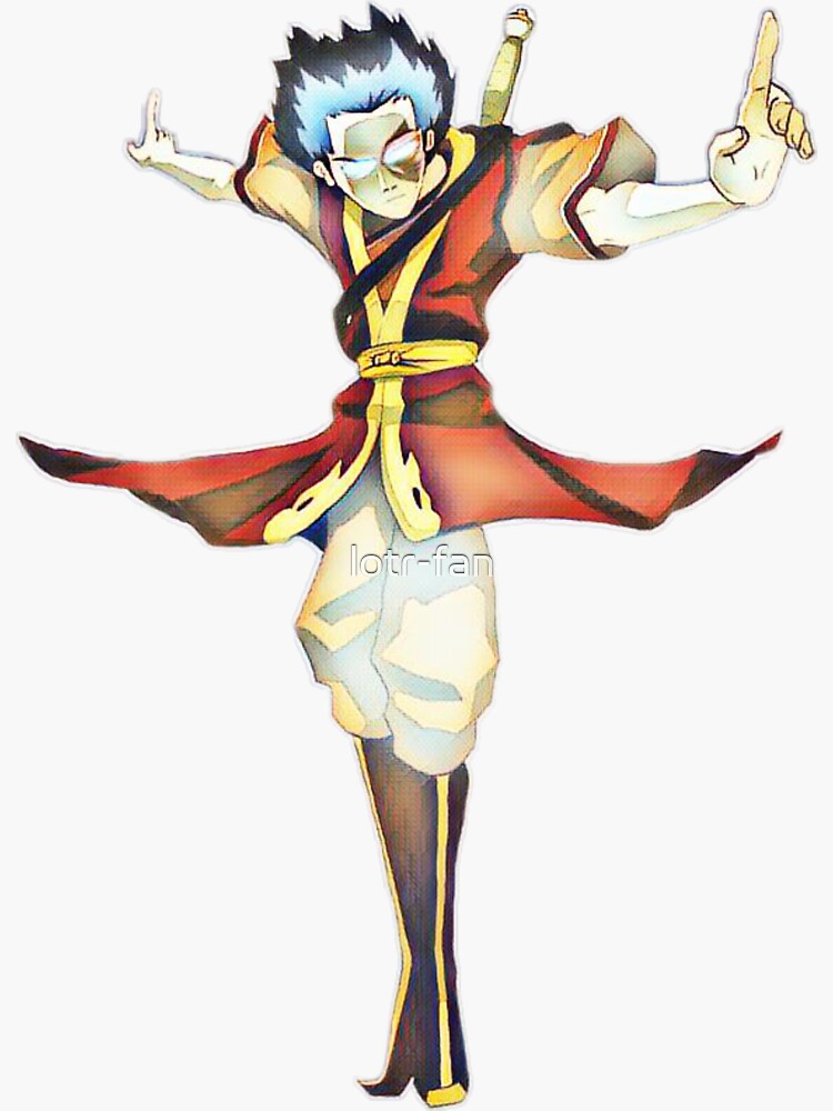 "Avatar TLA: Zuko Pose" Sticker for Sale by lotr-fan | Redbubble