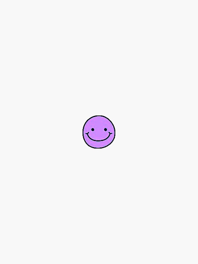"Purple Smile" Sticker by itsmesarahkim | Redbubble