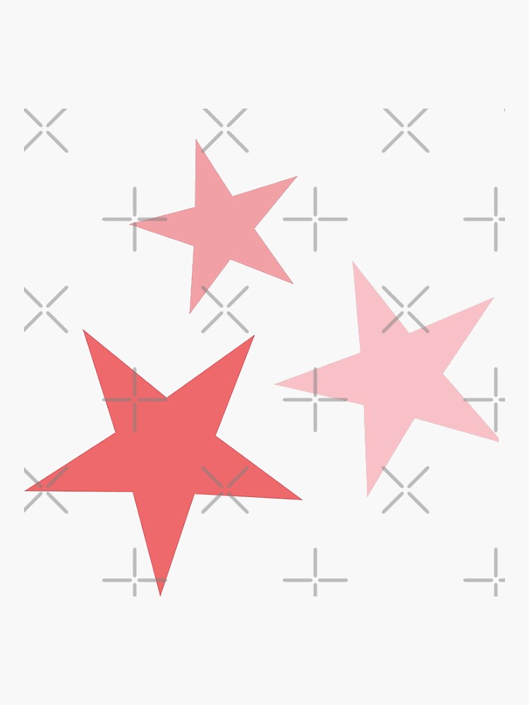 "Pink Star Pack" Sticker for Sale by etashastickers | Redbubble