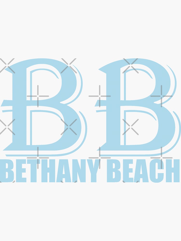 "Bethany Beach DE" Sticker by polishalpaca | Redbubble