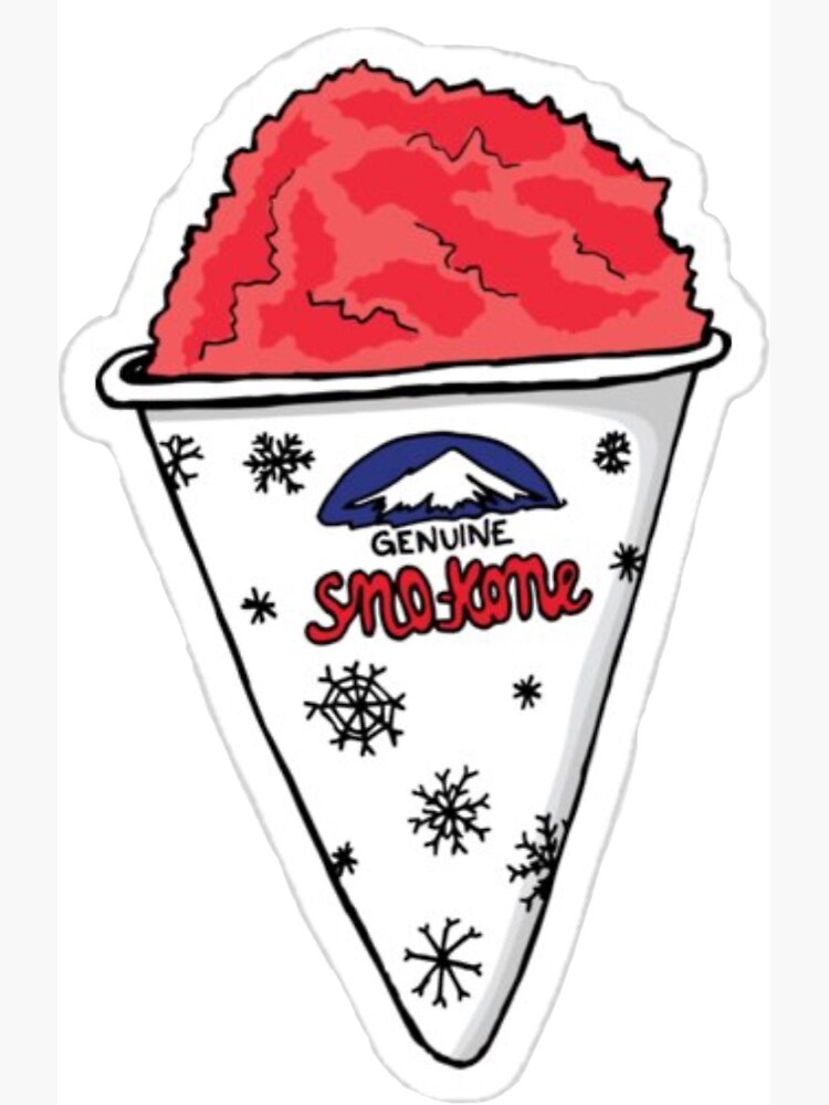 "Snow Cone" Sticker for Sale by sisterstickers4 | Redbubble