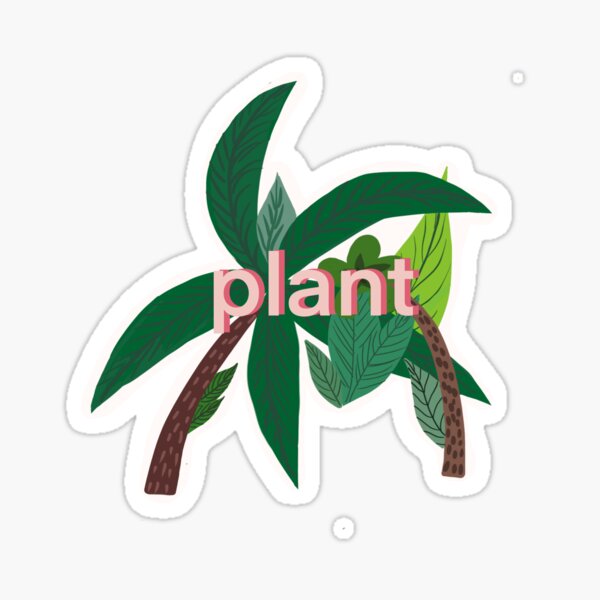"tropical plant sticker" Sticker for Sale by noamacaron | Redbubble