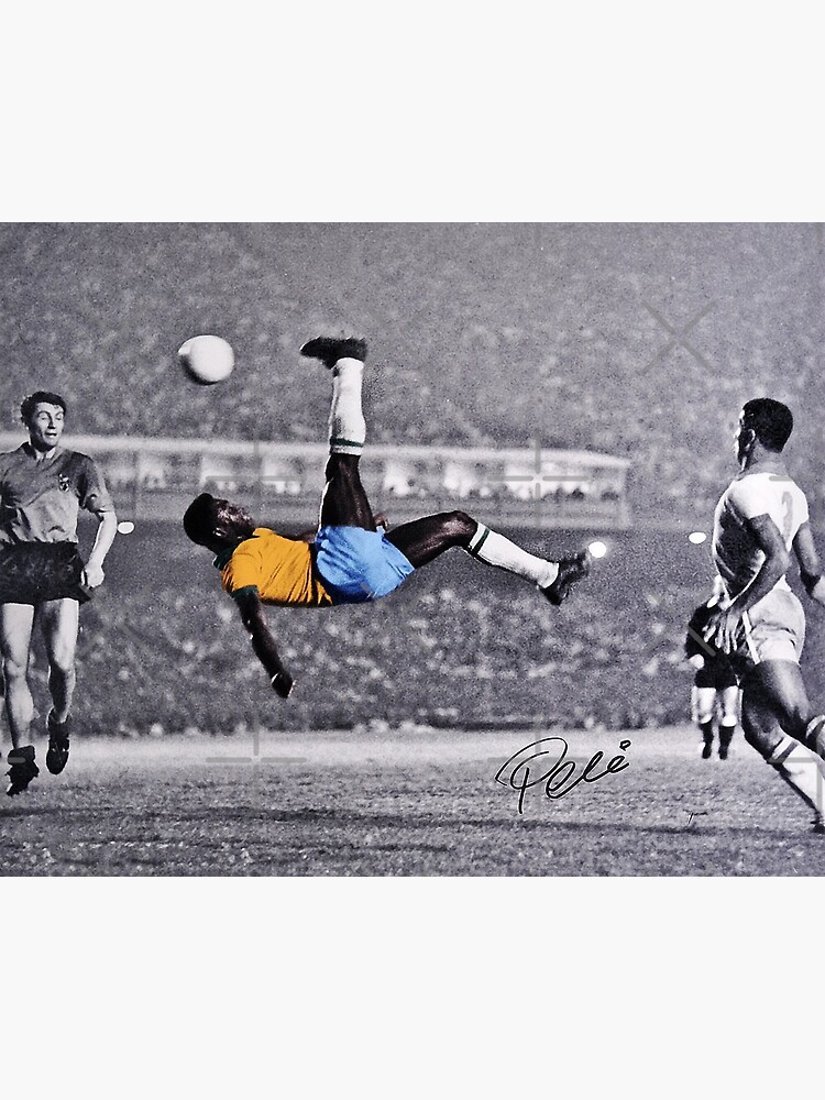 "Pele Iconic Bicycle Kick (1968)" Art Print for Sale by Luna7 | Redbubble