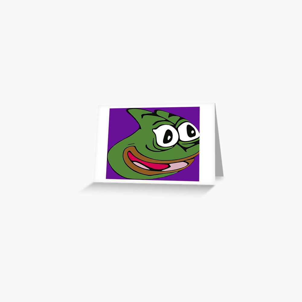 "Pepega Twitch Emote " Greeting Card by TheZecrom | Redbubble