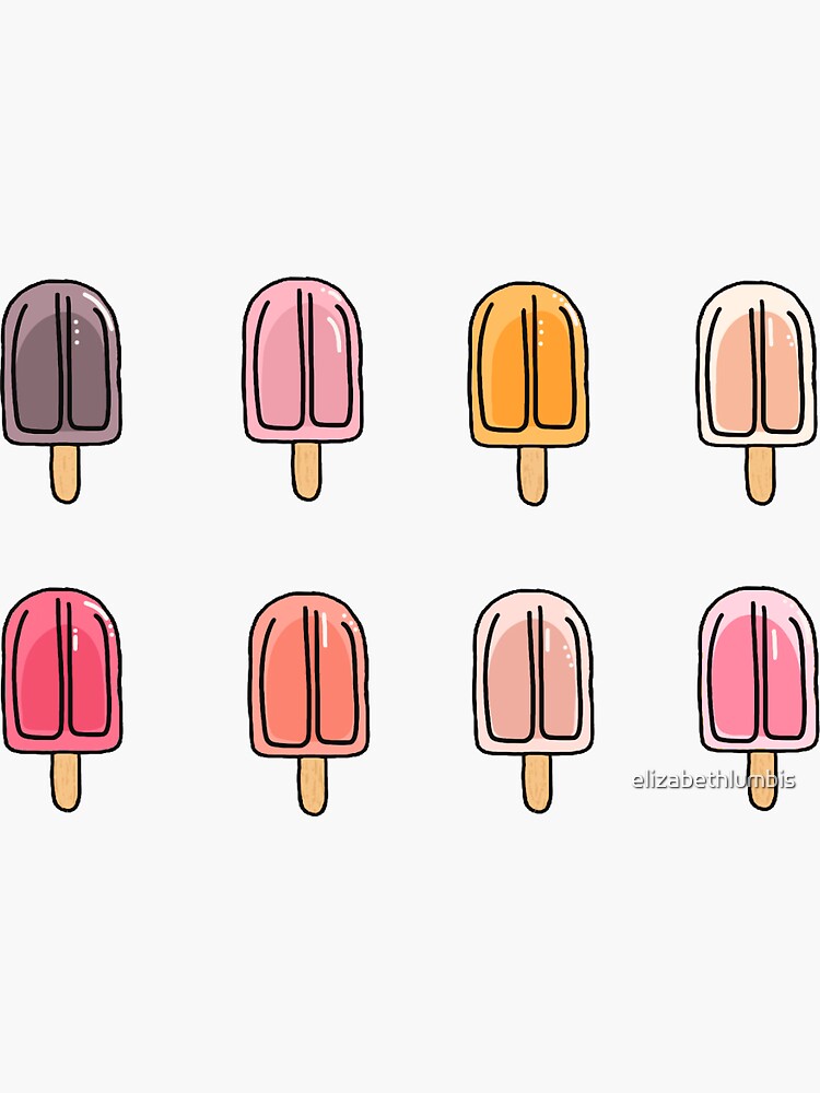 "Popsicle" Sticker for Sale by elizabethlumbis | Redbubble