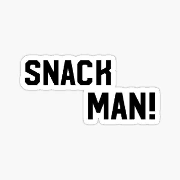 "Snack Man" Sticker for Sale by Agaler03 | Redbubble