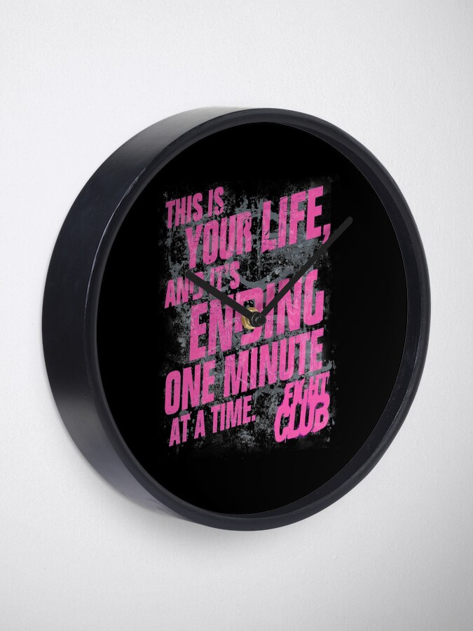 "Fight Club" Clock for Sale by Ravensclaw3 | Redbubble