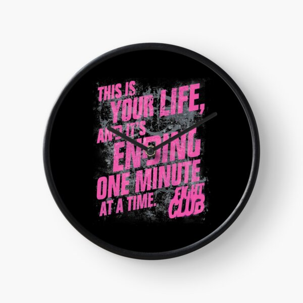 "Fight Club" Clock for Sale by Ravensclaw3 | Redbubble
