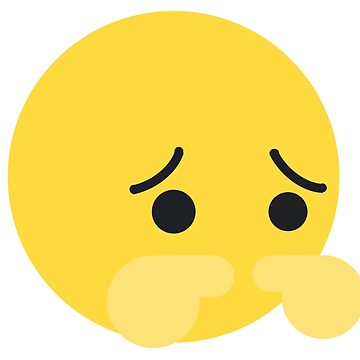 "tiktok shy emoji " Sticker for Sale by aspolaris17 | Redbubble