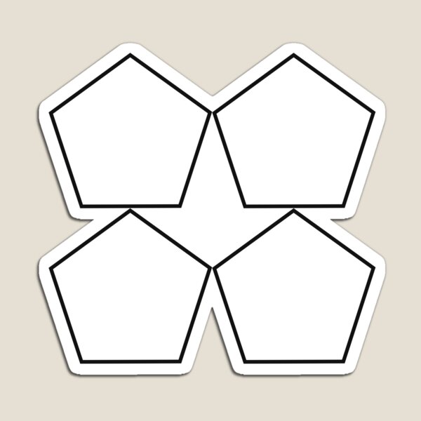 "A Pentagon Pattern" Magnet for Sale by KMStudio0612 | Redbubble