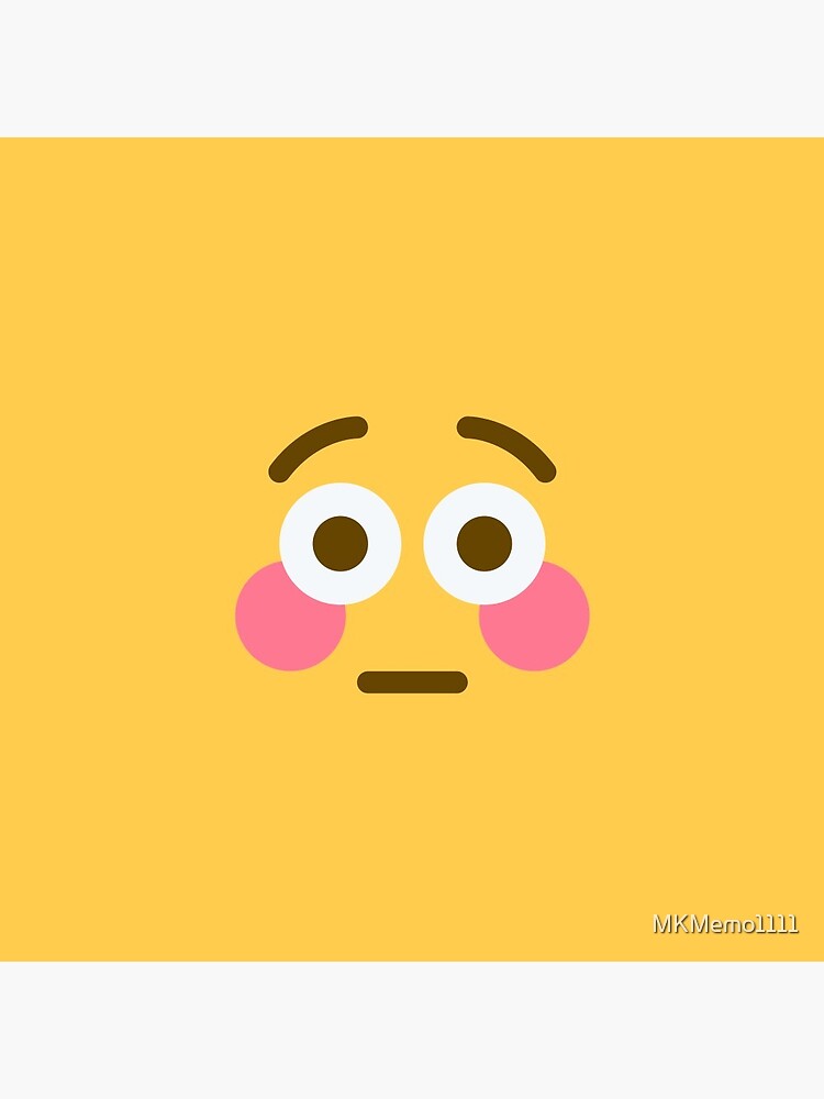 "Flushed Blushing Face Embarrassed Face With Wide Open Eyes Emoji face ...