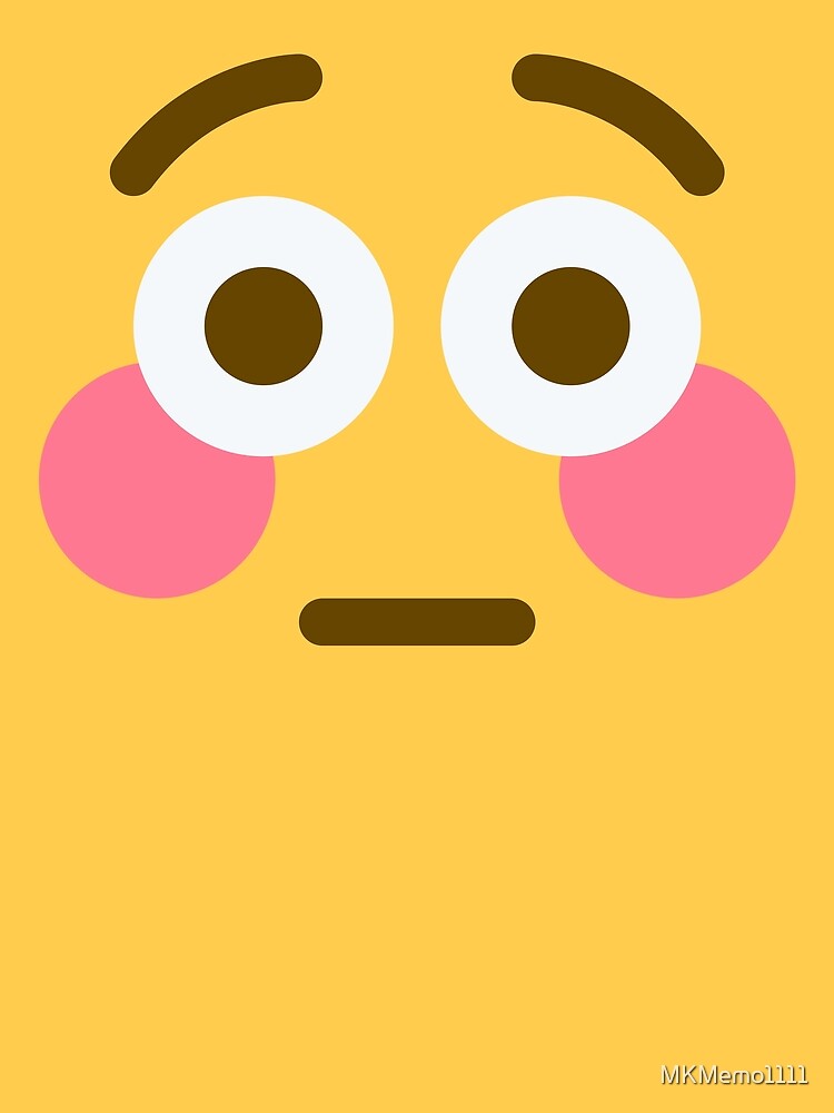 "Flushed Blushing Face Embarrassed Face With Wide Open Eyes Emoji face ...