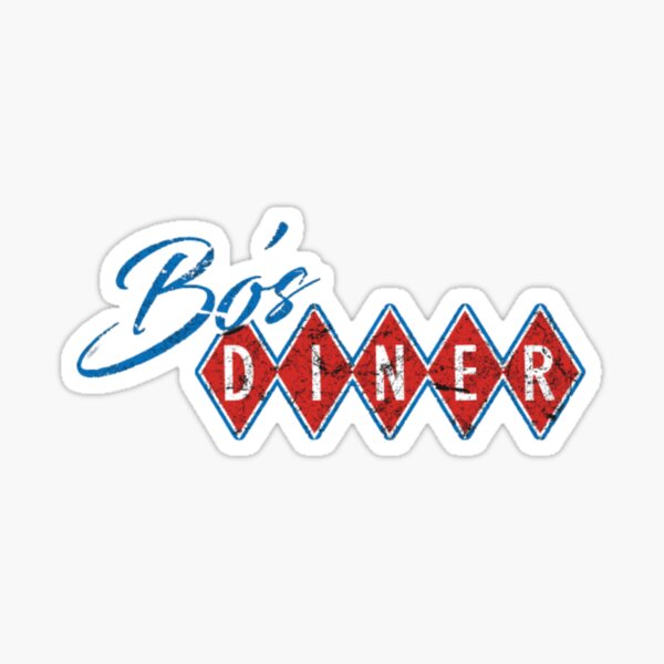 "Baby Driver Bo's Diner" Sticker by freelysimple | Redbubble