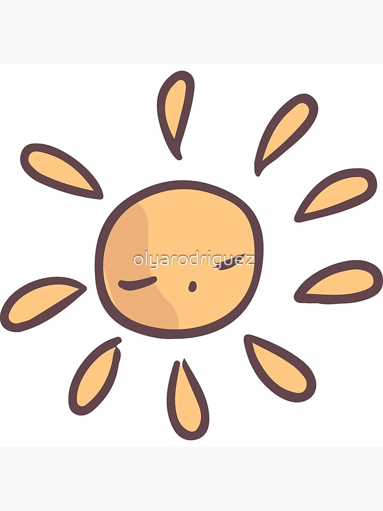 "Cute little sun" Poster by olyarodriguez | Redbubble