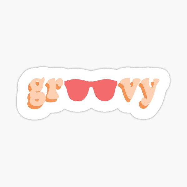 "groovy" Sticker for Sale by mayatluchak | Redbubble