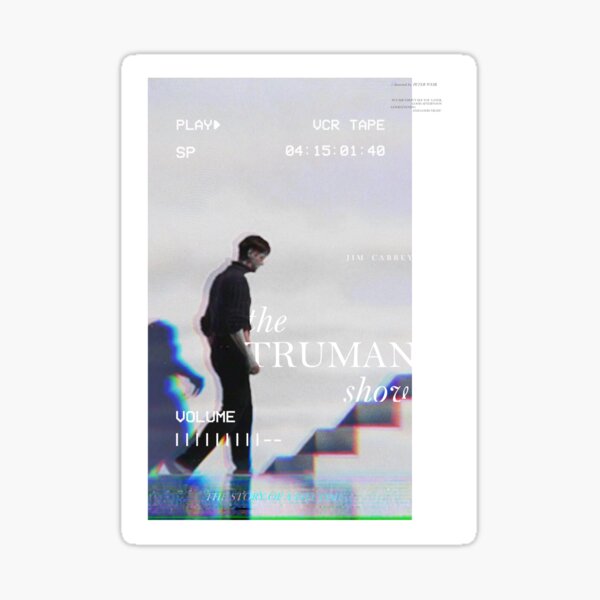 "THE TRUMAN SHOW alternative movie poster // Jim Carrey film" Sticker ...