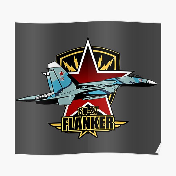 "SU-27 Flanker" Poster by StrongVlad | Redbubble