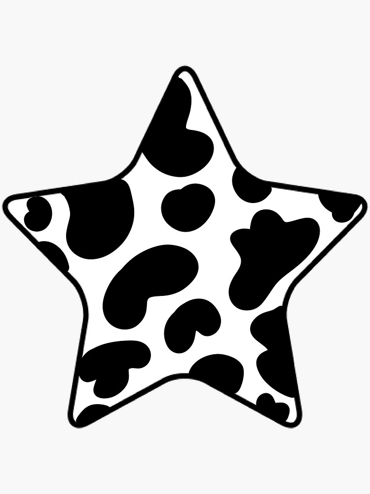 "cow print star" Sticker by americanteenart | Redbubble