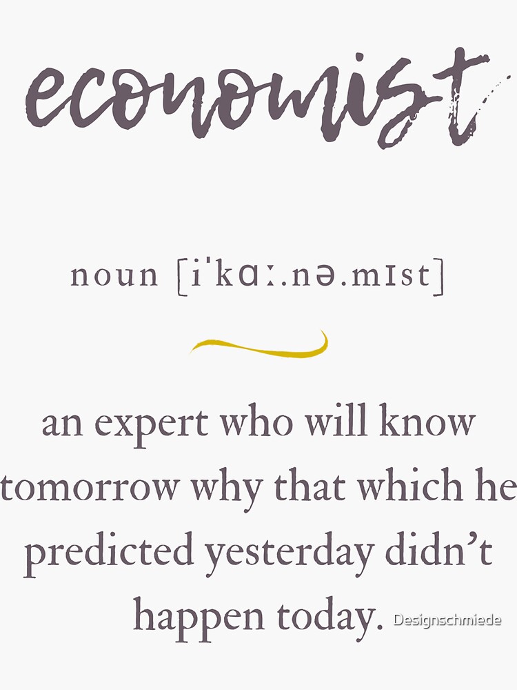 "Economist Definition | Dictionary Collection" Sticker for Sale by ...