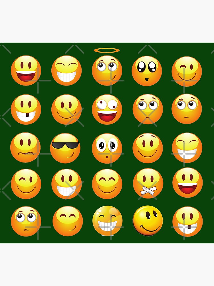 "dark green emoji" Sticker for Sale by gossiprag | Redbubble