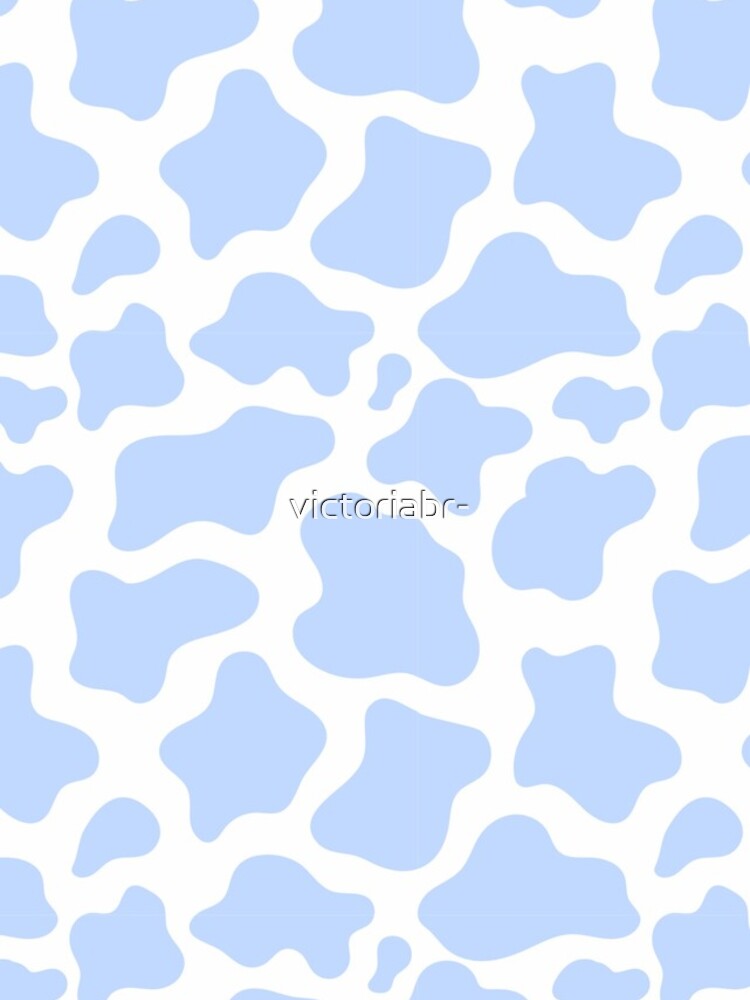 "blue cow print!" iPhone Case for Sale by victoriabr- | Redbubble